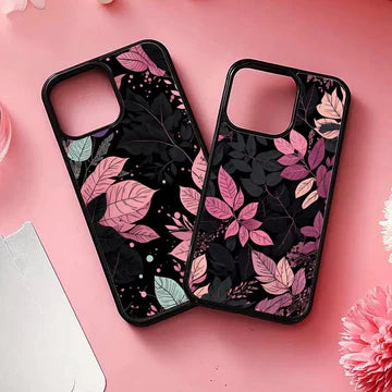 Black Flowers 2D Glossy Cases – Sastacover.pk
