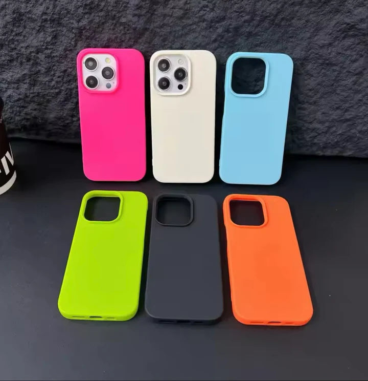 Summer Neon Silicone Soft Case for iPhone – Sastacover.pk
